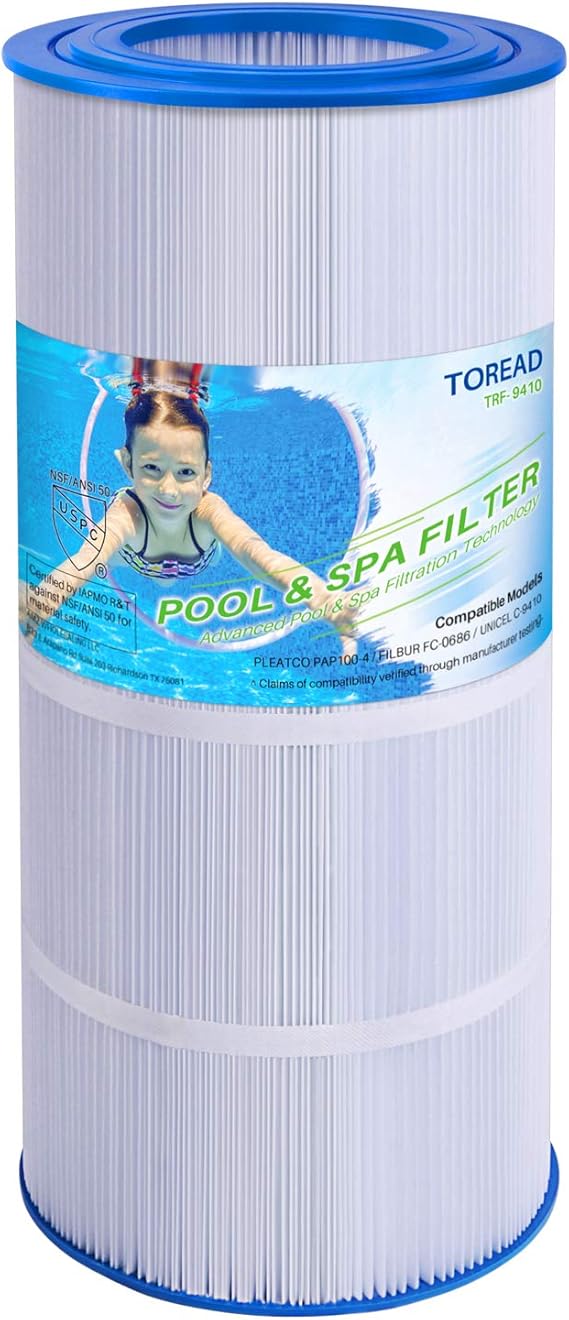 Amazon.com : TOREAD Pool Filter Replaces Pentair CC100, CCRP100 ...