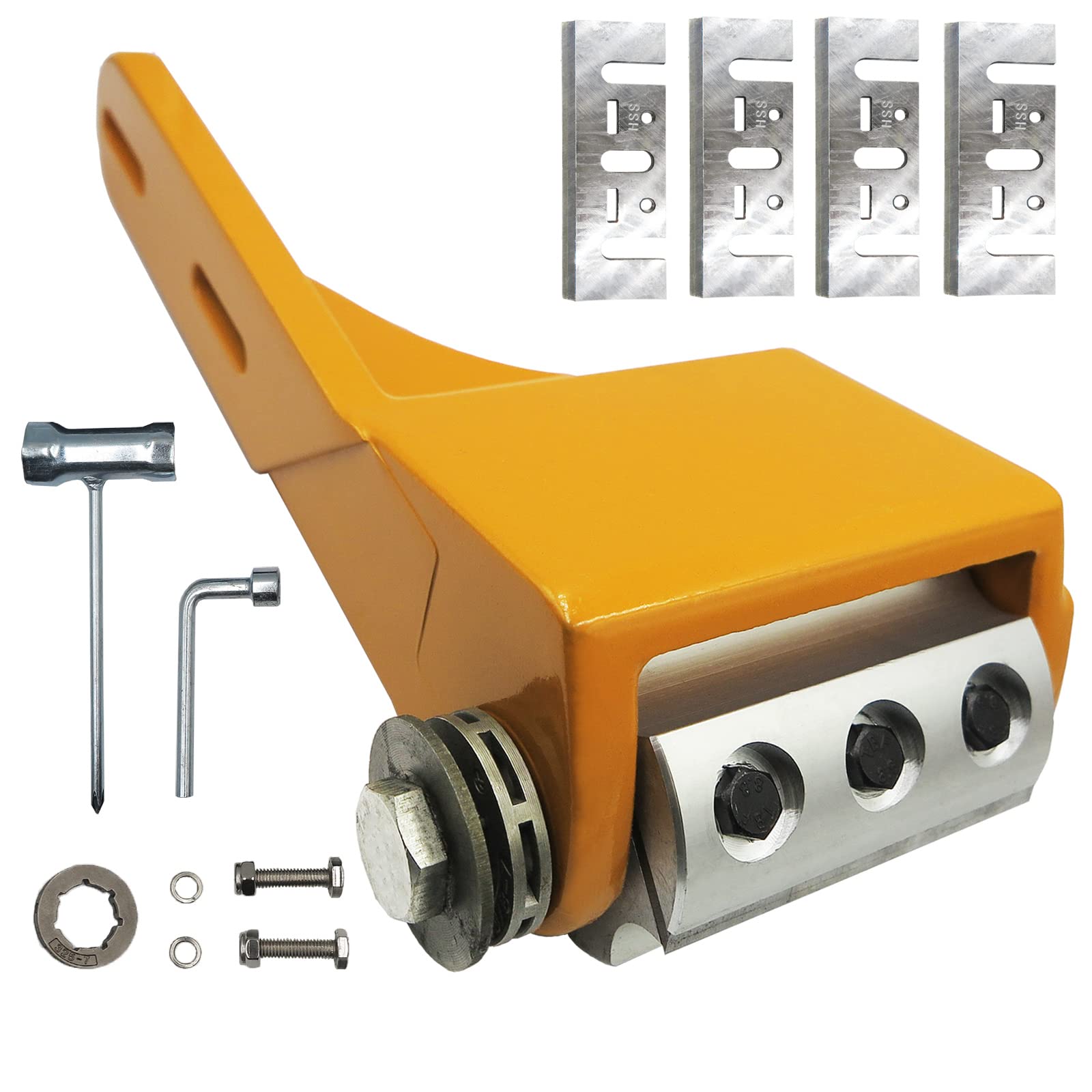 LAJIAOZ Yellow Log Peeler - Log Debarking Tool As Chainsaw Debarker ...