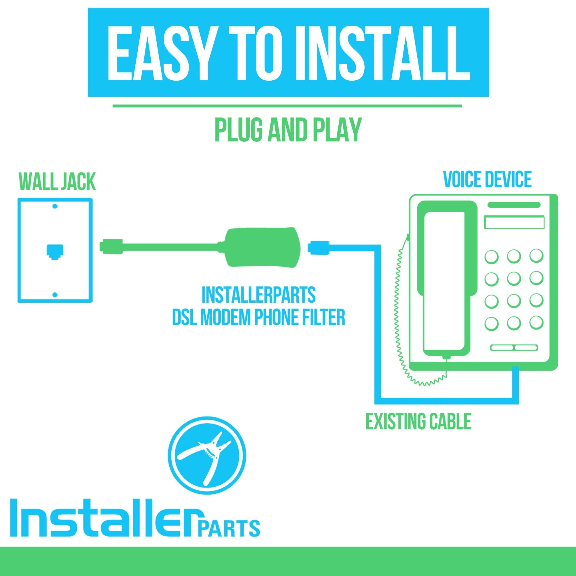 Mua InstallerParts DSL Modem Phone Filter - for Interference ...