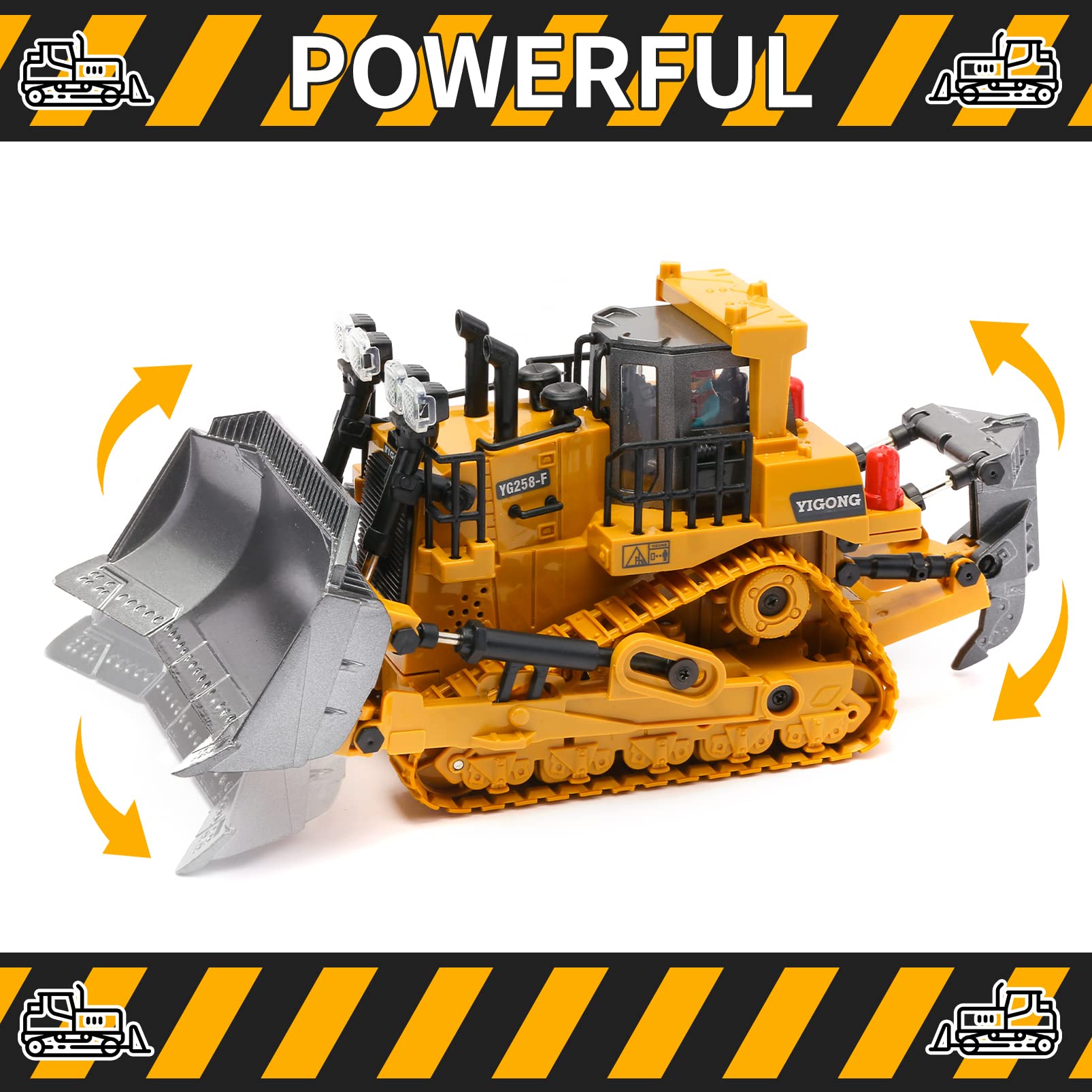 Mua T.V.V.Fashy Remote Control Bulldozer RC 1/16 Full Functional ...