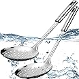 Amazon.com: 2 Pieces Stainless Steel Cooking Colander Skimmer Slotted ...