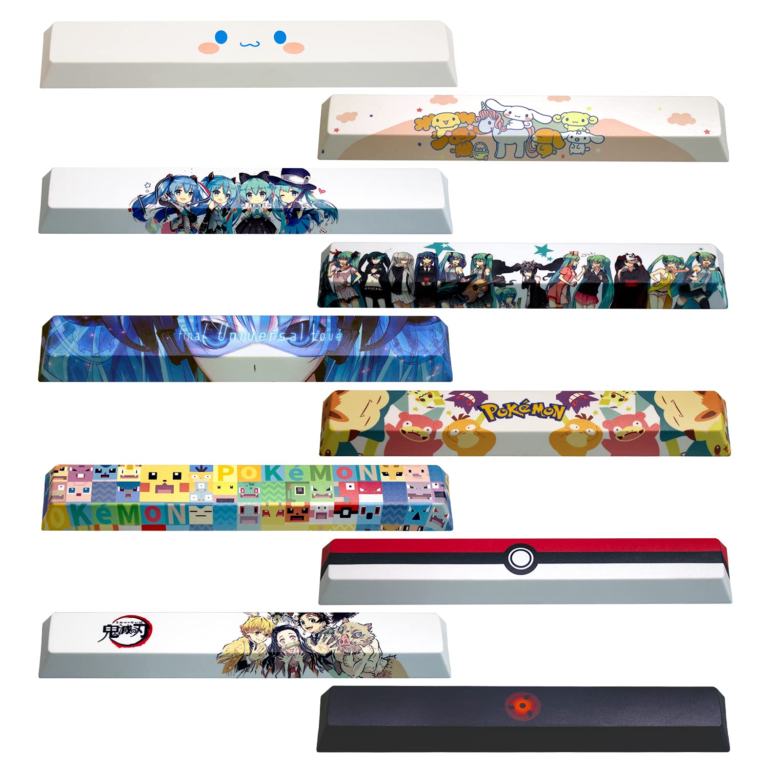 Mua Custom Japanese Anime Spacebar PBT 6.25U Keycaps,Compatible with ...