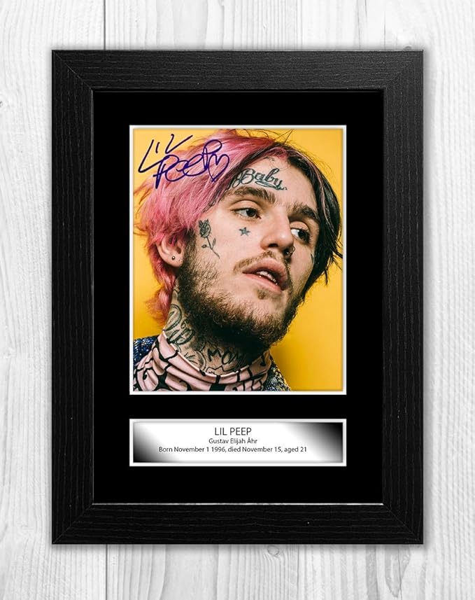 Engravia Digital Lil Peep (1) reproduction signature photograph poster ...