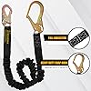 TRSMIMA Safety Harness Lanyard Retractable - Fall Protection Climbing ...