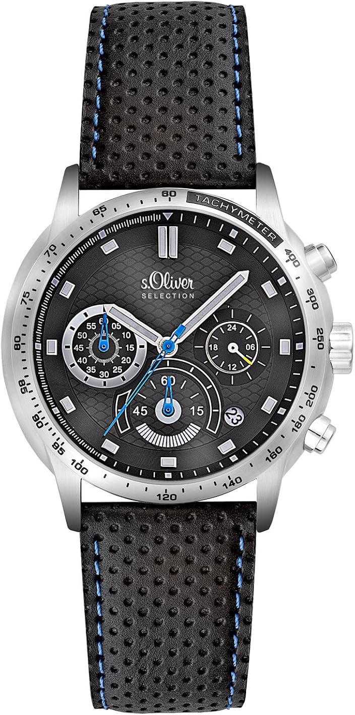 s.Oliver Herren-Armbanduhr Chronograph SO-1919-LC: Amazon.de: Uhren