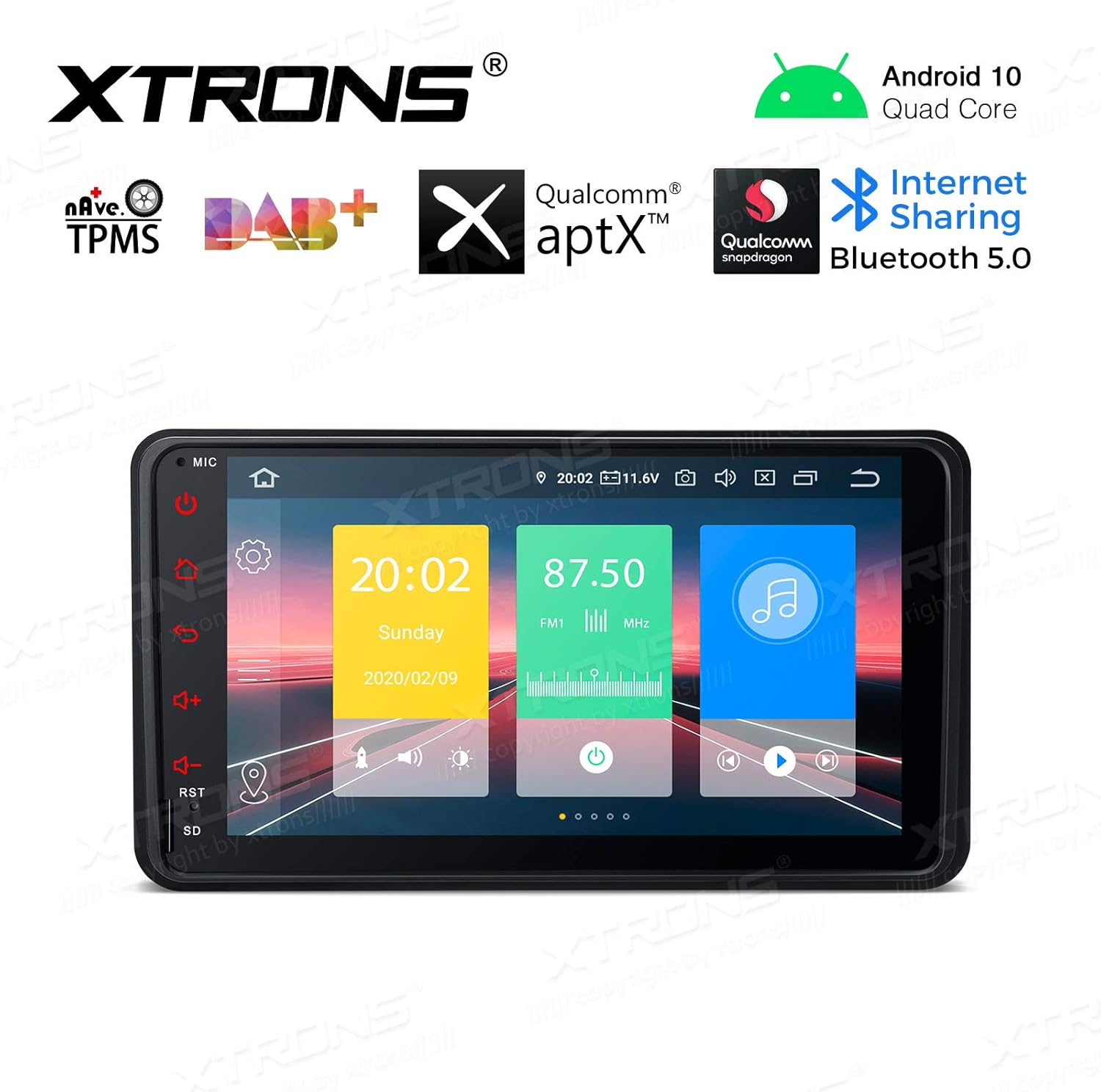 Amazon.com: XTRONS Android 10 Car Stereo Radio Player 7” Touch Screen ...