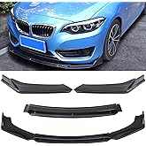 Amazon.com: DREAMOTOR Car Universal Adjustable Front Bumper Lip Chin Spoiler Splitter 4PCS ...