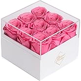 Amazon.com: GLAMOUR BOUTIQUE Preserved Roses in a Box - Valentines Day ...