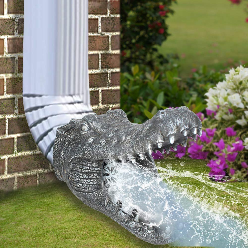 Mua Alligator Downspout Crocodile Garden Statues Gutter Guardian Rain ...