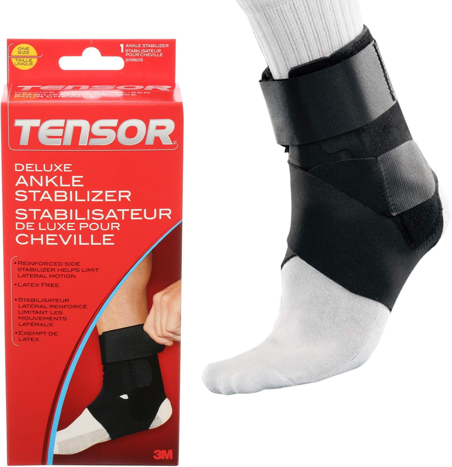 Tensor Ankle Stabilizing Brace, One-Size: Amazon.ca: Health & Personal Care