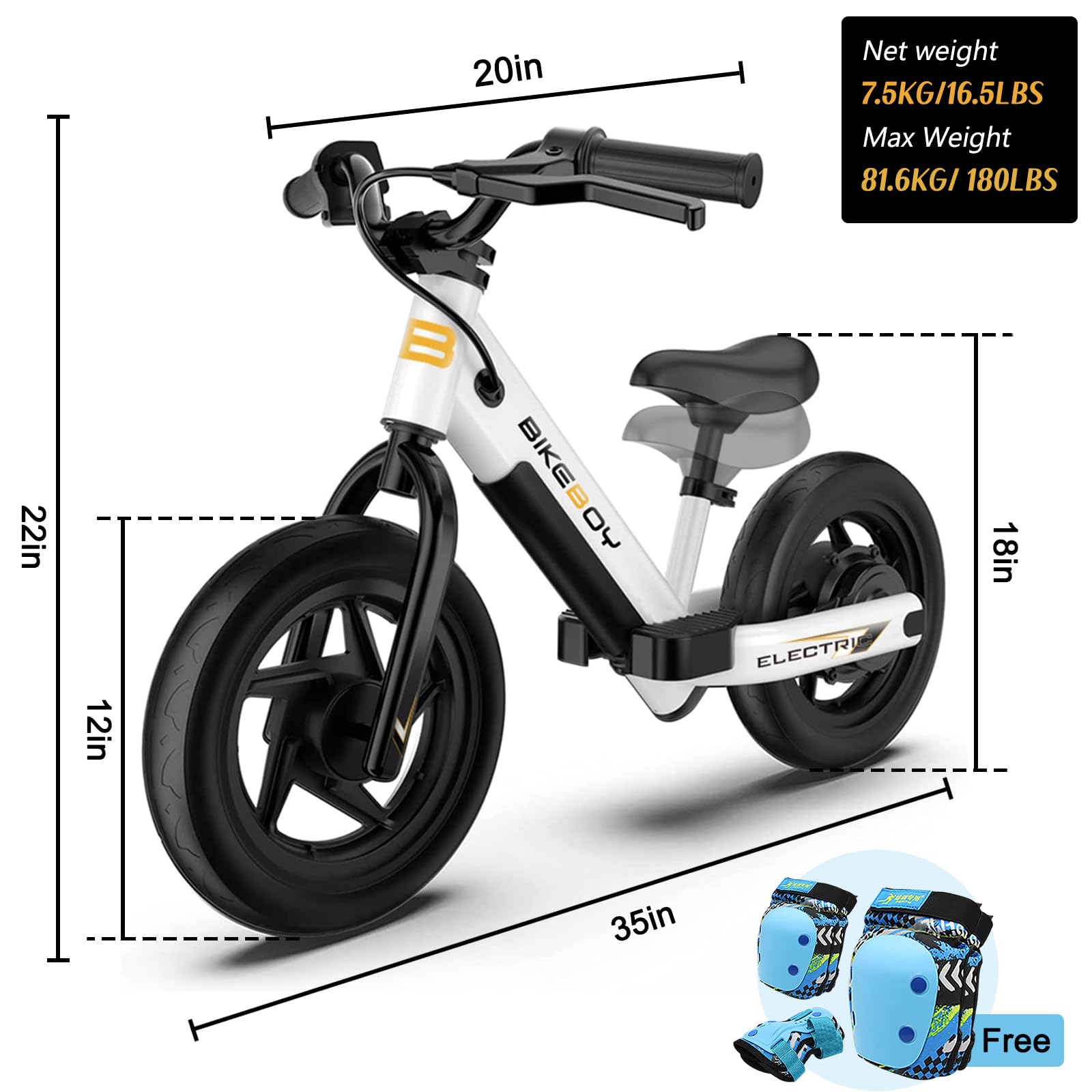 Mua bikeboy Electric Balance Bike Kids Electric Bike for Ages 3-5years ...