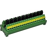 Amazon.com: OONO Screw Mount 20 Position Screw Terminal Block ...