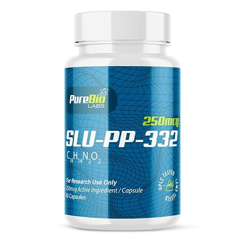 Pure Bio Labs SLU-PP-332 Research Peptide, 250mcg per Capsule, 60 ...