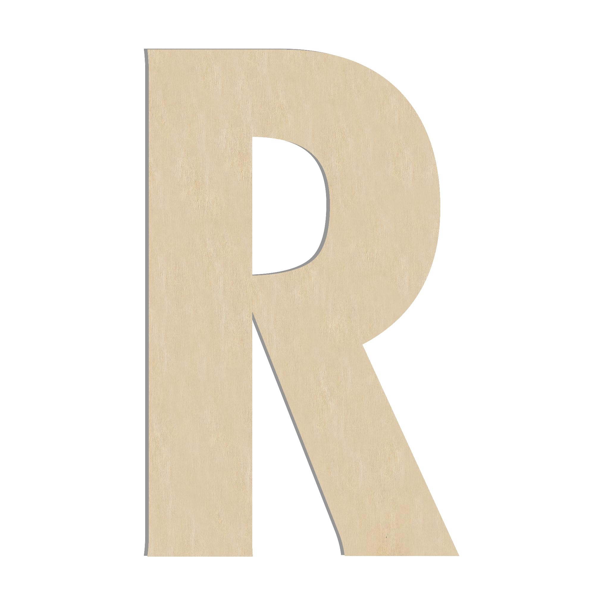 HILAZA 17 Inch Large Wooden Letter R, 1/4 In Thick Big Wood Letter For ...