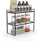 Amazon.com: SsngygHme 20" L x 8" W x 15" H Counter Shelf Organizer, 2 ...