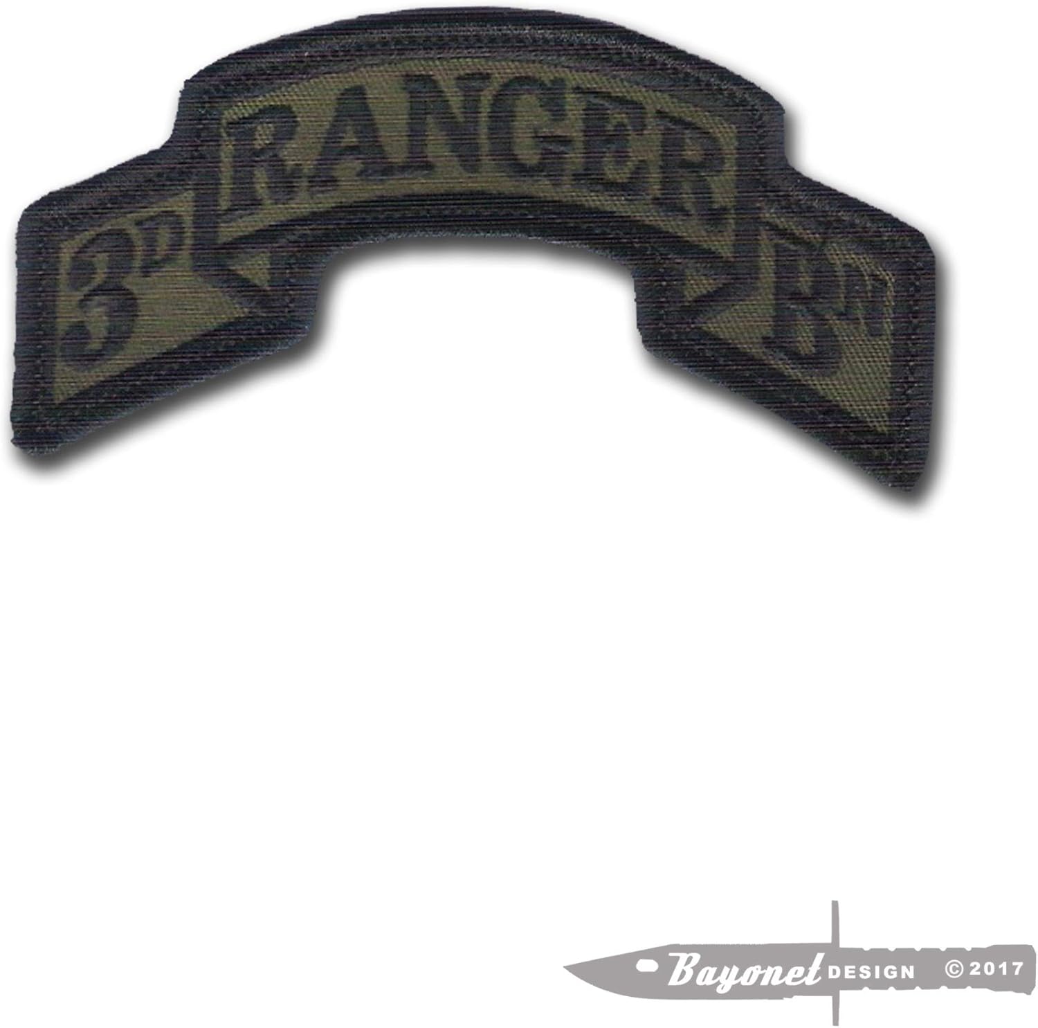 Amazon.com: Modern US 3rd Ranger Battalion Ranger Scroll - 3 7/8" x 2 ...