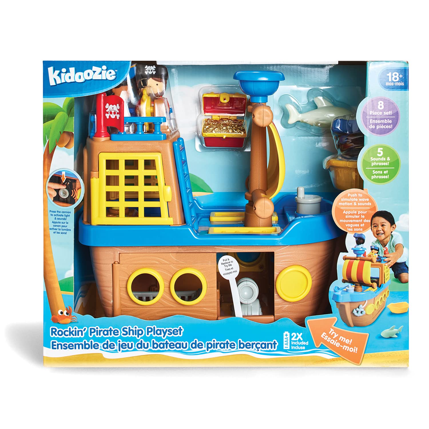 Mua Kidoozie Rockin' Pirate Ship Playset with Light & Sounds ...