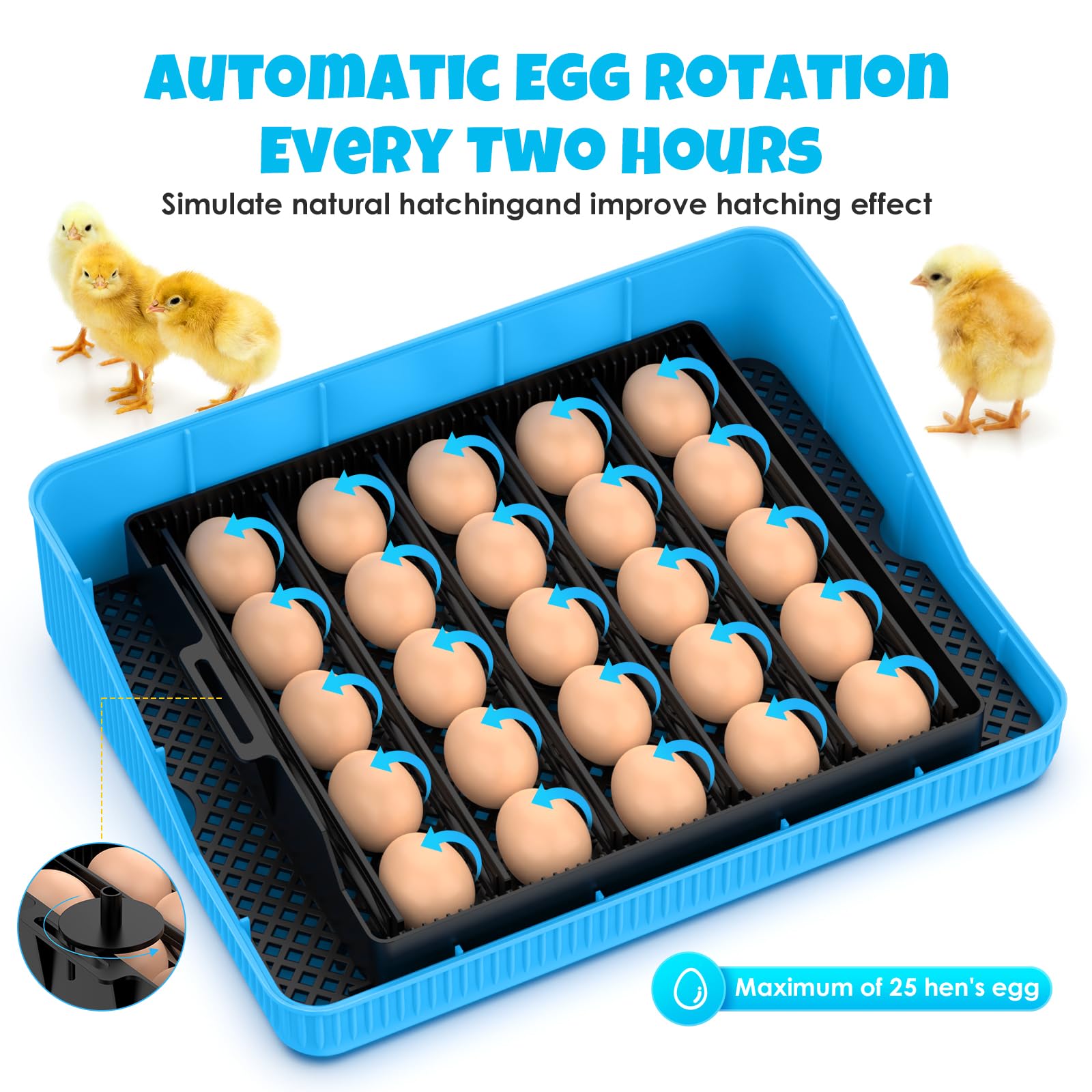 Mua 25 Egg Incubator Digital Poultry Hatcher Machine with Automatic Egg ...