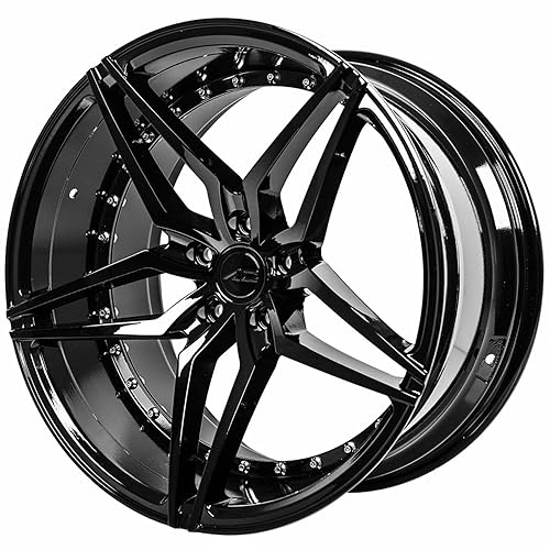 AC Wheels AC01 | Staggered 20 Inch Rims (Set of 4 Wheels) - Gloss Black ...