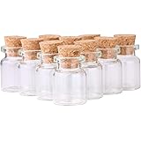 Amazon.com: MaxMau Small Bottles with Corks,15 Milliliter 100 Packs Tiny Vials Mini Cork Stopper ...