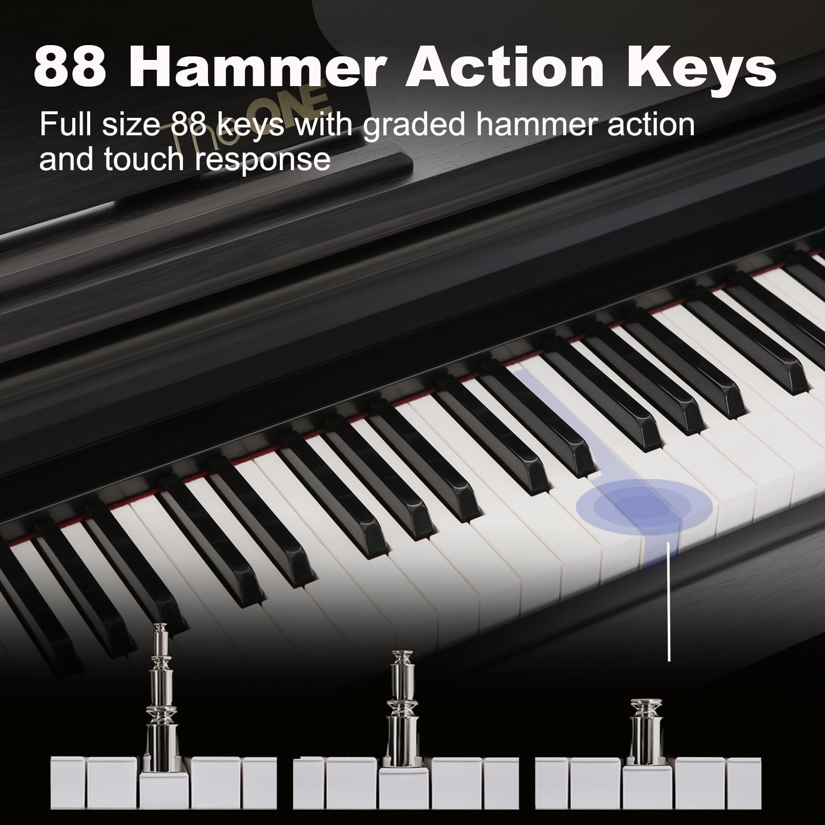 Mua The ONE Digital Piano with Lighted-up 88 Hammer Action Keys, Smart ...