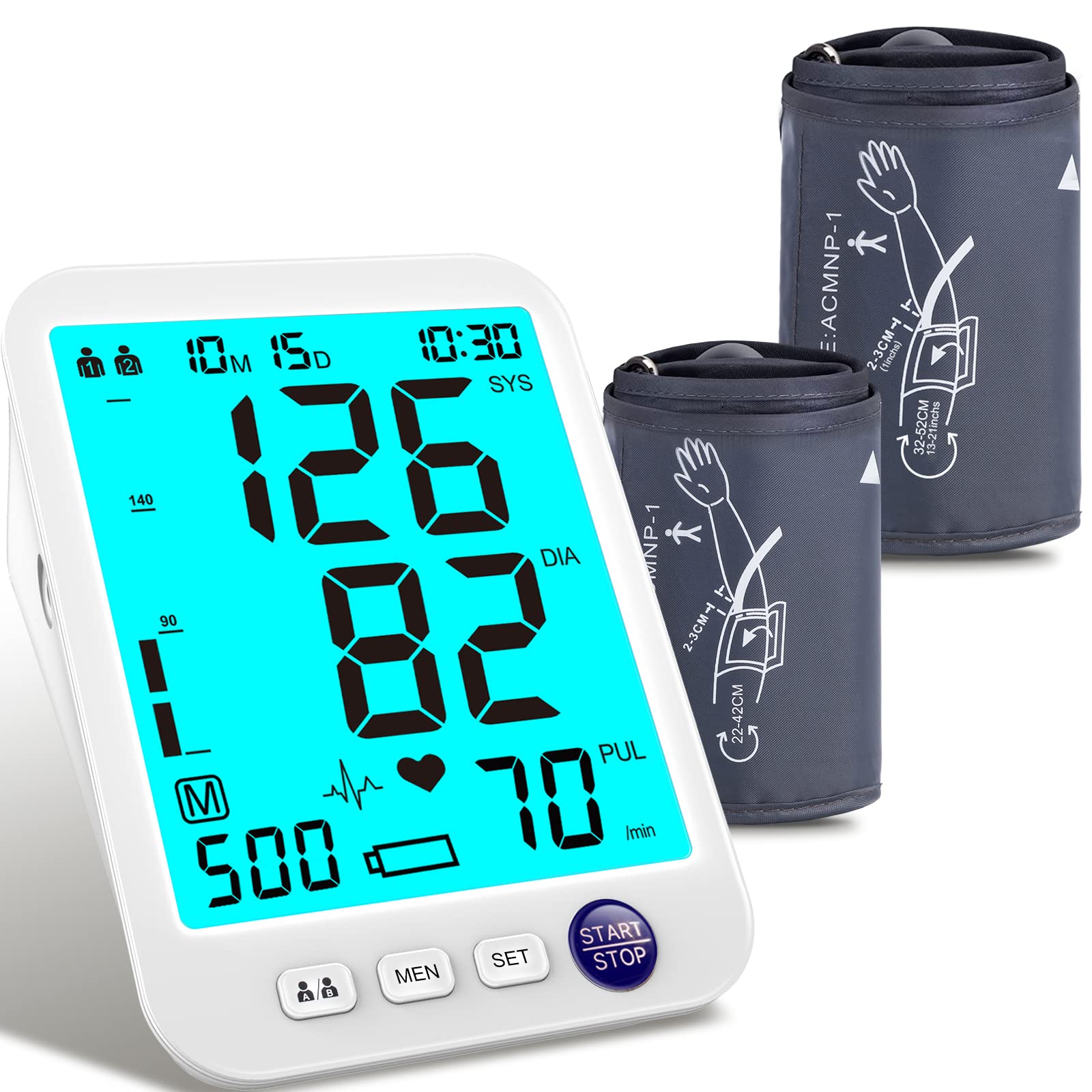 Blood Pressure Monitor Automatic Blood Pressure Machine XL Cuff For Big