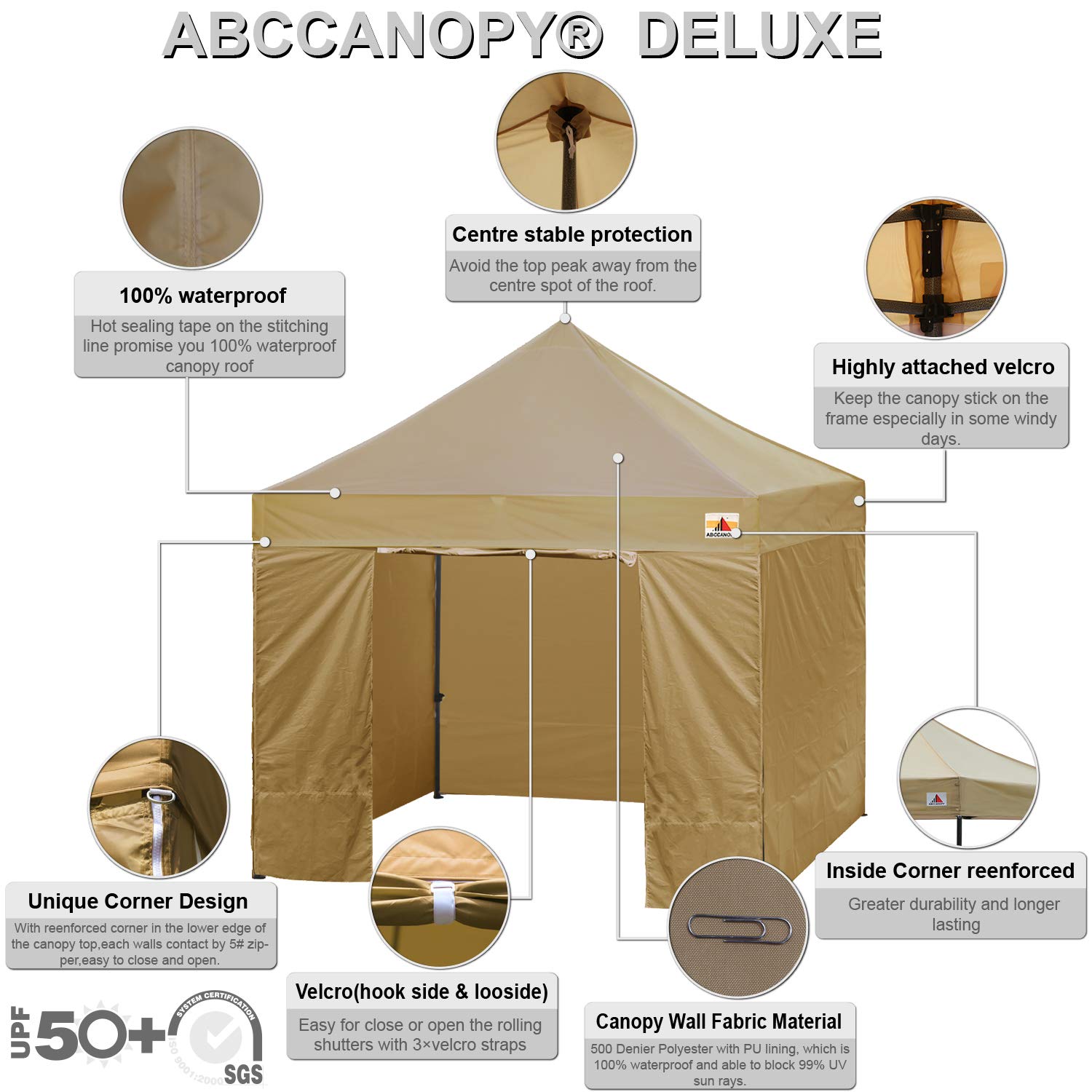ABCCANOPY Canopy Tent Popup Canopy 10x10 Pop Up Canopies Commercial ...