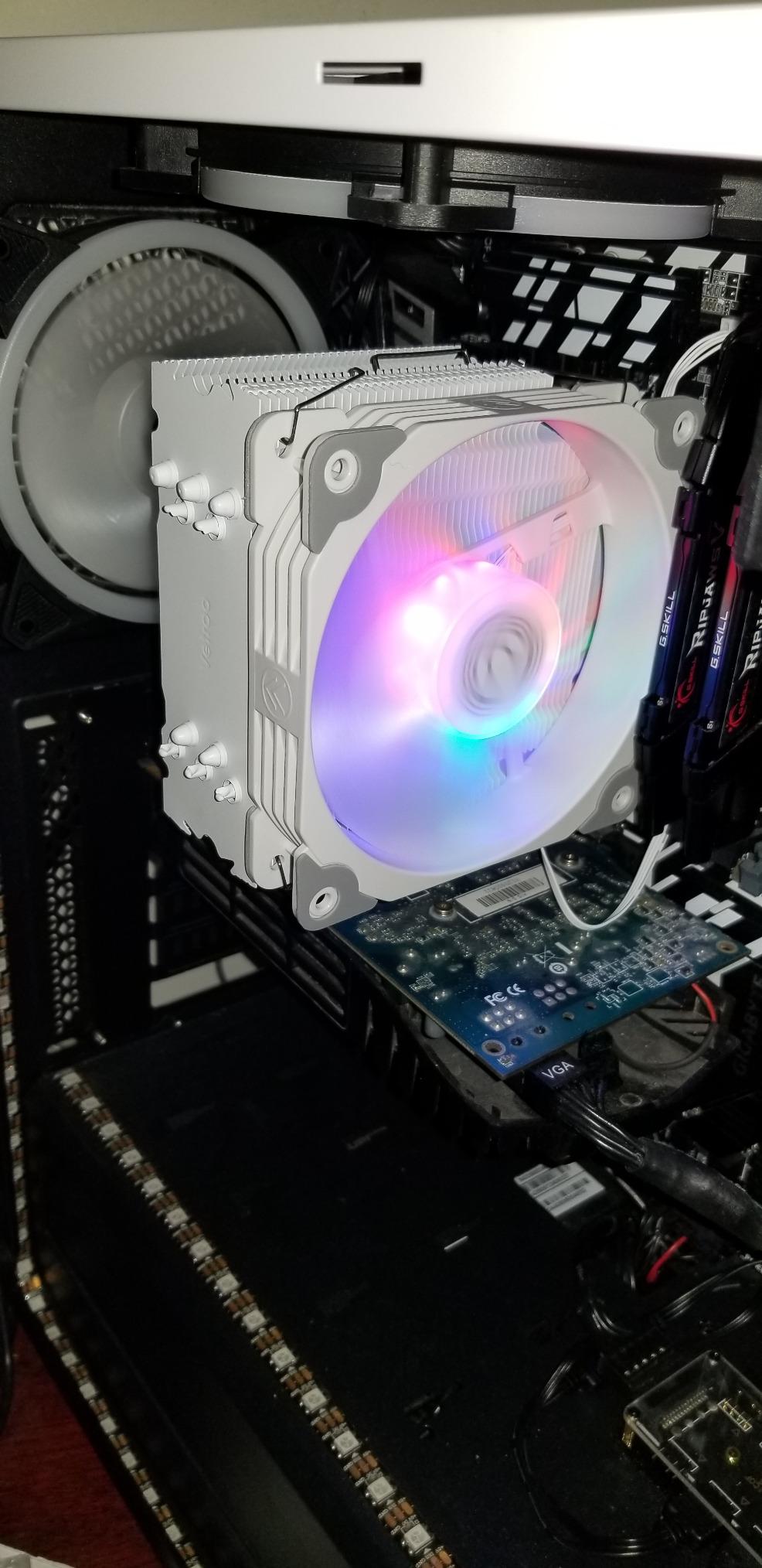 $8/mo - Finance Vetroo V5 Pink CPU Cooler, 120mm 5 Heat Pipes ...