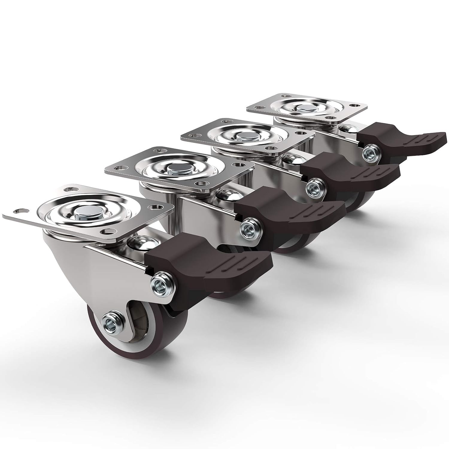 Material Handling Products BHONY 1 Heavy Duty Casters Set of 4 ...