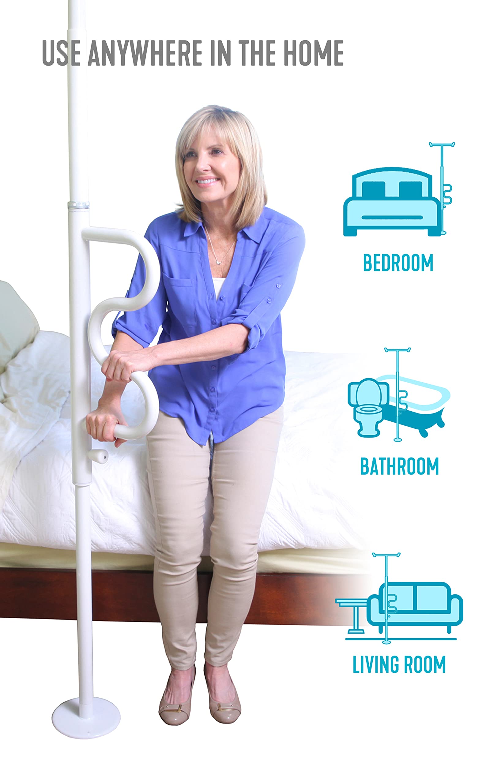 Mua Stander Wonder Pole, Security Pole and Curve Grab Bar, Tension ...