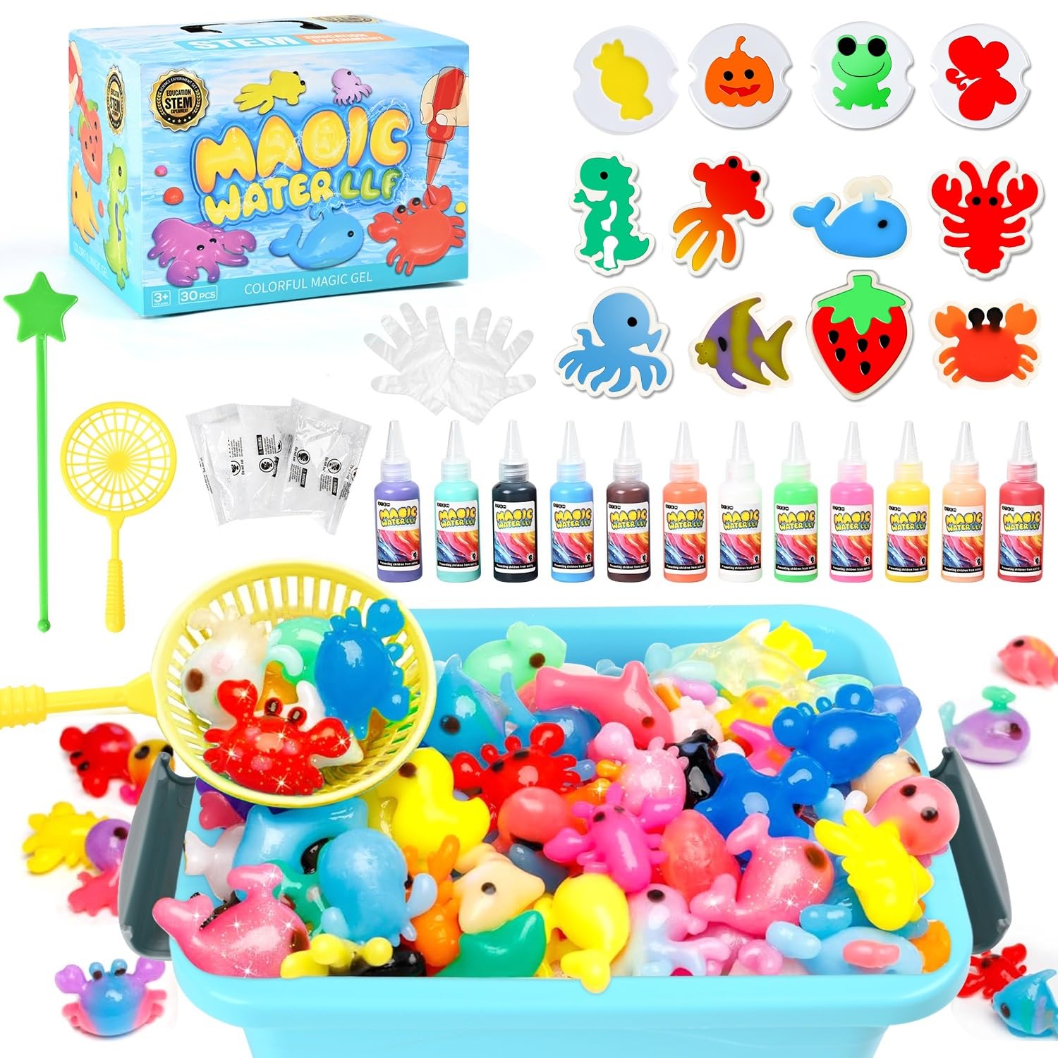 PIXATA Magic Water Toy Elf Kit,Aqua Animal Fairy Water Gel Creative ...