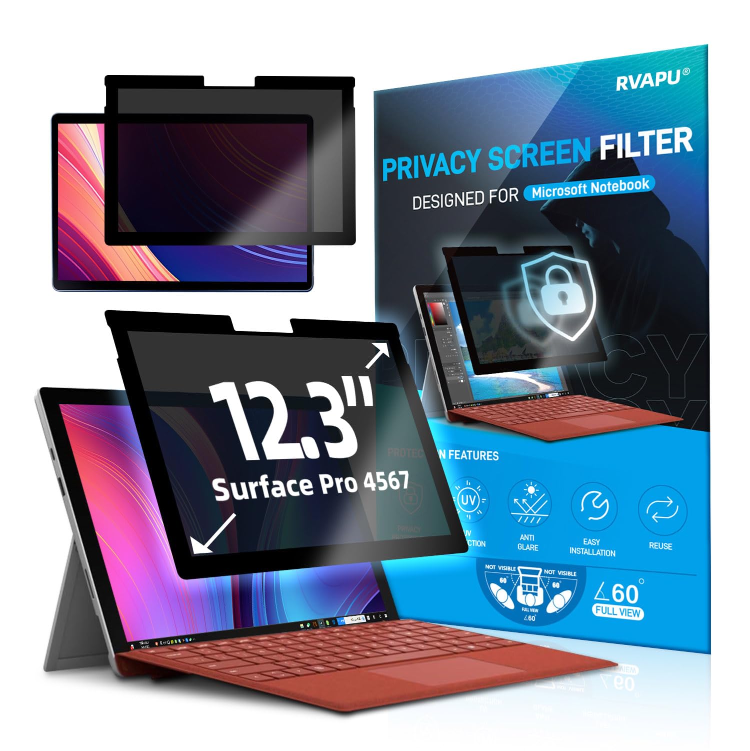 Mua RVAPU for Microsoft Surface Pro 4/5/6/7 12.3 inch Privacy Screen ...