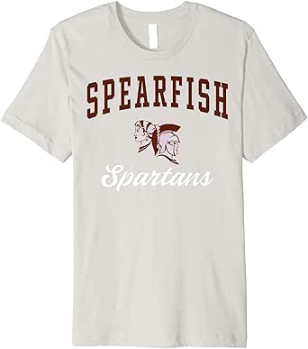 Amazon.com: Spearfish High School Spartans Premium T-Shirt C3: Clothing