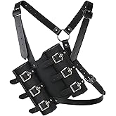 Amazon.com: HZMAN Medieval Faux Leather Back Sword Frog Adjustable Black Rapier Sword Holster ...