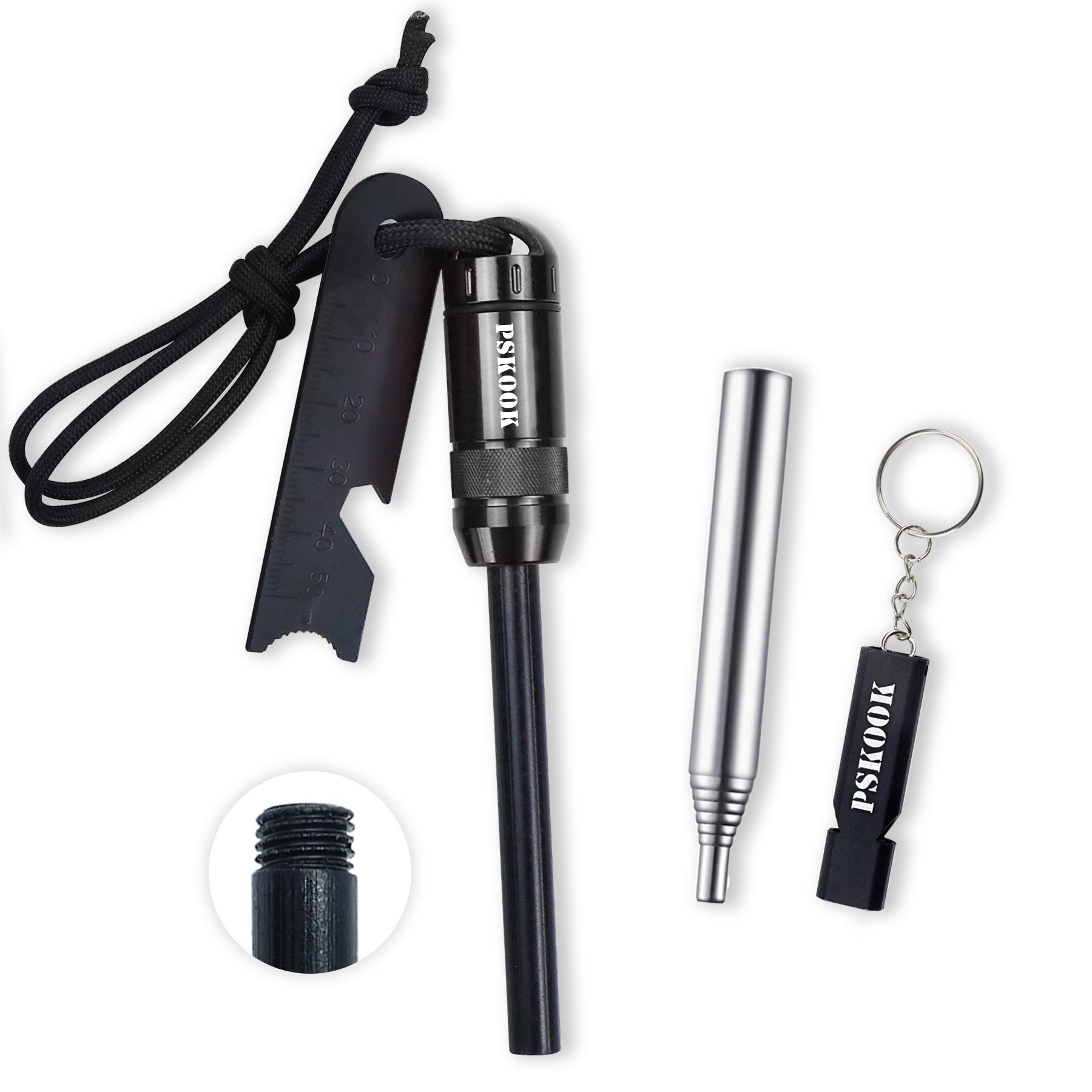 Buy PSKOOK Fire Starter Kit Ferro Rod FiresteelBushcraft Fire Steel