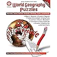 Amazon.com: Mark Twain World Geography Puzzle Book, Activity Book with ...