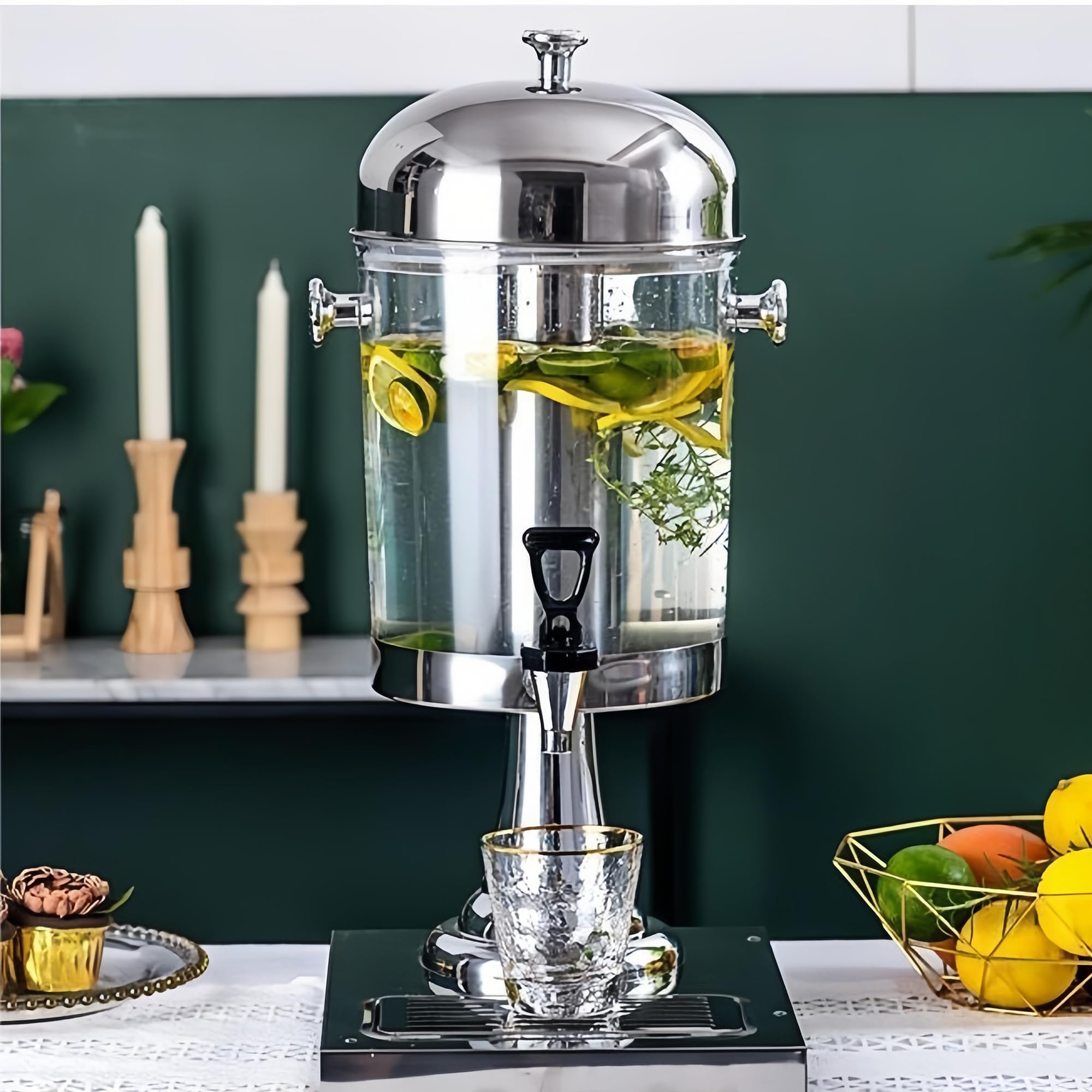 OIHYA 2 Gal Single Beverage Dispenser, Hot Cold Drink Dispenser with ...