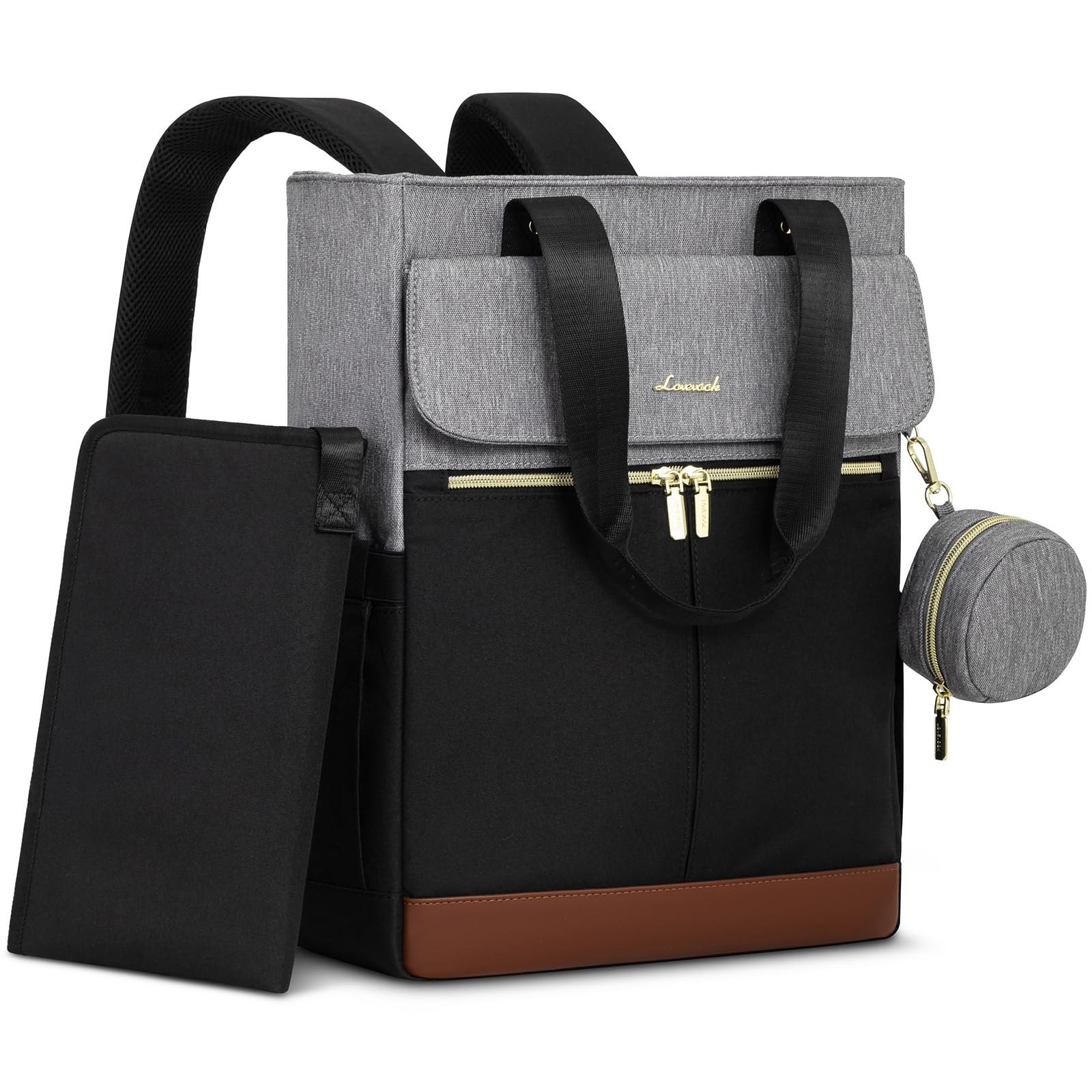 LOVEVOOK Diaper Bag Backpack,Diaper Bag Tote with Insulated Pockets ...