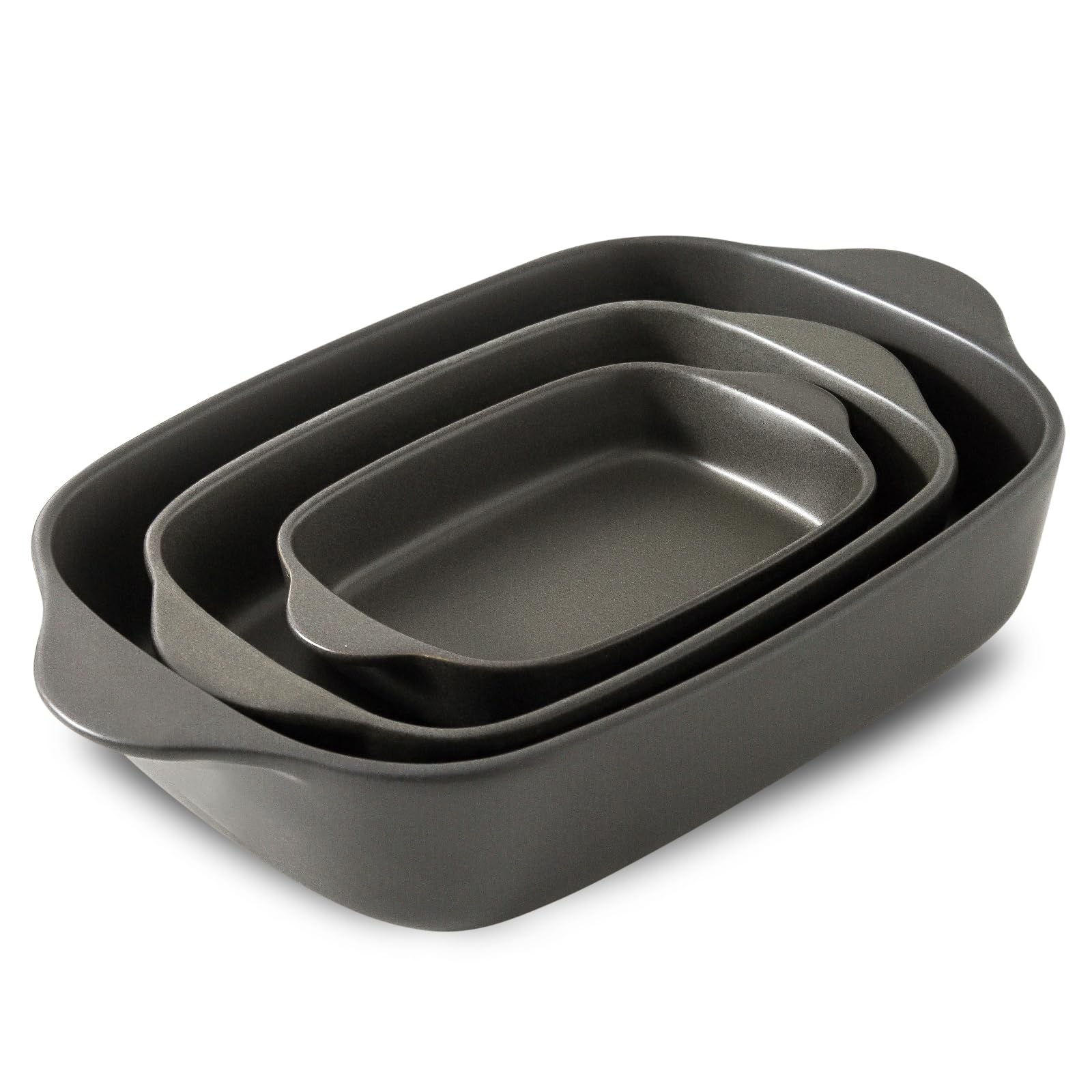Tikooere Casserole Dishes for Oven, Stoneware Baking Dishes Set of 3 ...