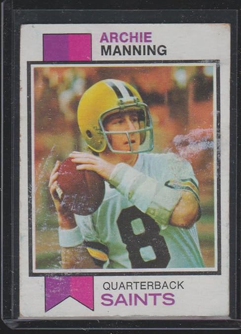 1973 Topps Archie Manning Saints Football Card #125 at Amazon's Sports ...