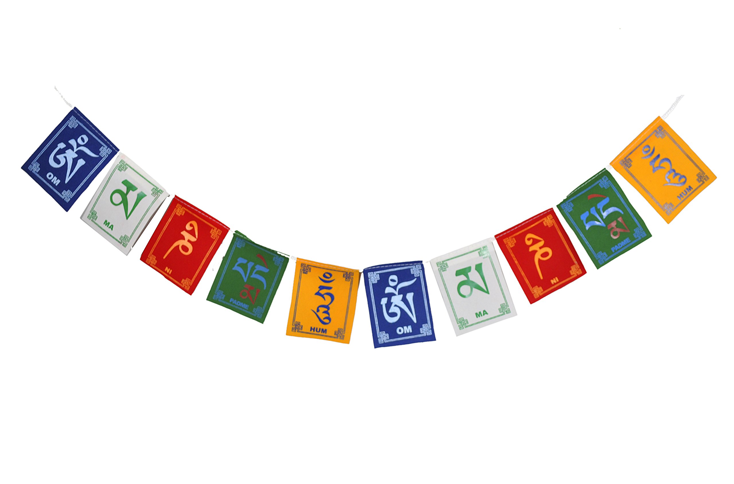 Mua Tibetan Buddhist Prayer Flags 8 Inch, Set of 25 Flags - Om Mani ...