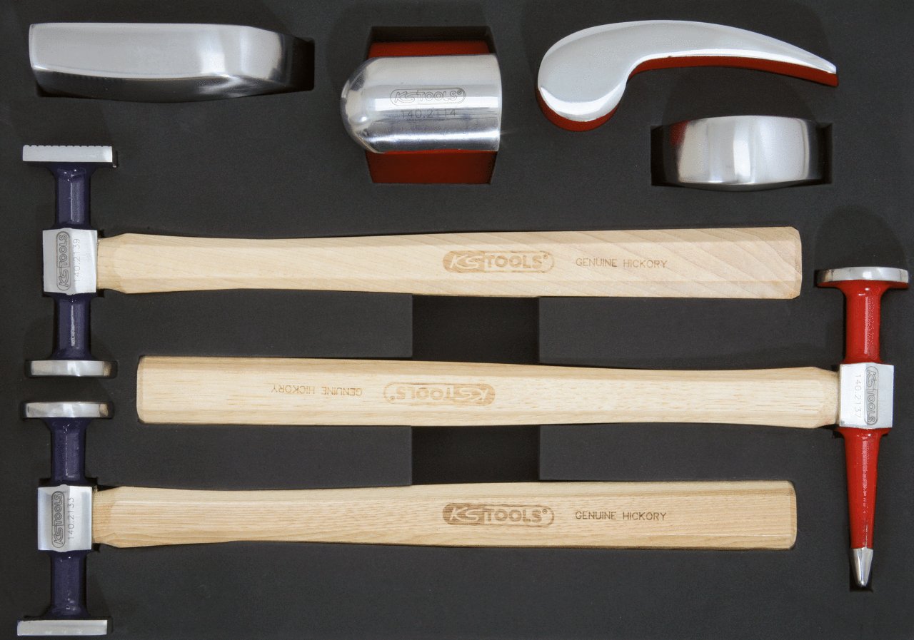 KS Tools 140.2100 Panel beating set, 7 pcs – BigaMart