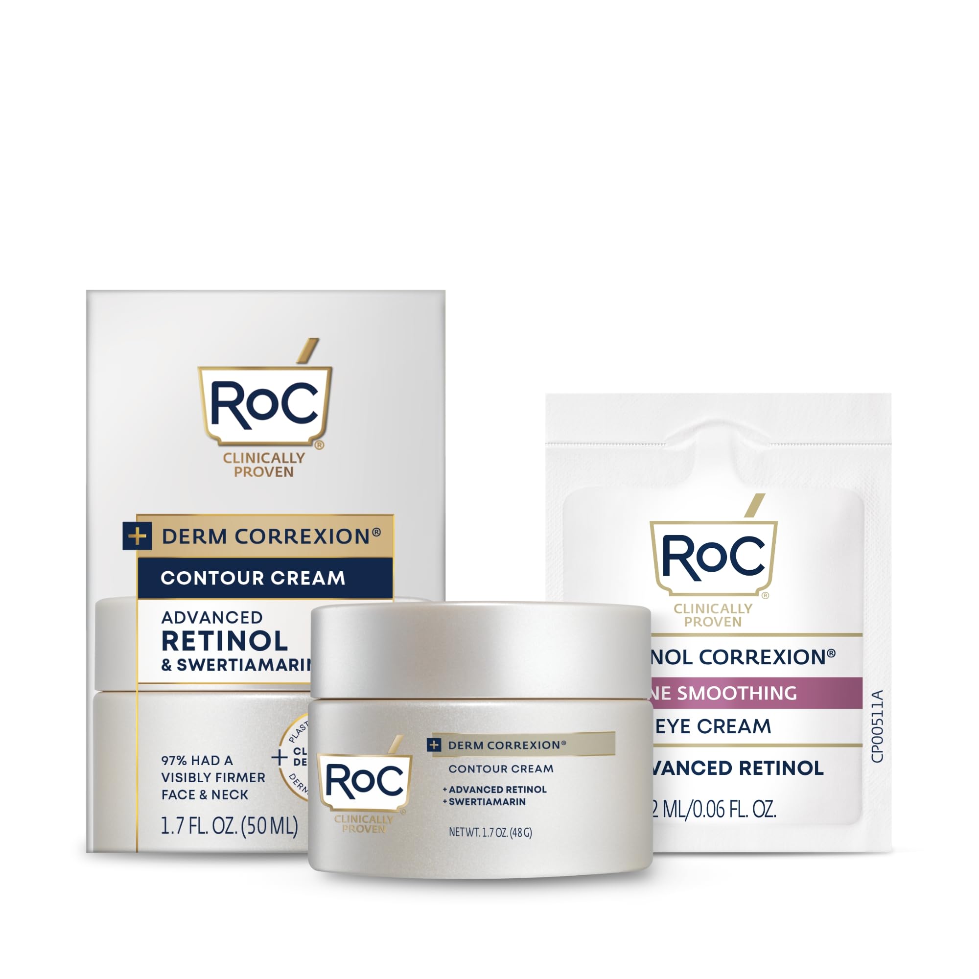 RoC Derm Correxion Neck Cream with Hyaluronic Acid and Advanced Retinol ...