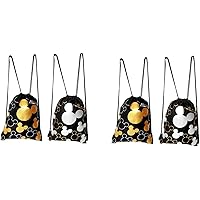 Amazon.com | Disney Mickey Mouse Drawstring Backpack 4 Pack ...