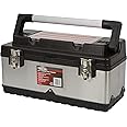 Ironton 20in. Stainless Steel Toolbox - 20in.W x 9in.D x 10in.H ...