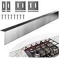 30" - 34" Stove Gap Filler, Slide-in Range Rear Filler Kit - Stainless ...