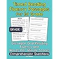Amazon.com: Timed Reading Fluency Passages for 1st Grade: Increase Oral ...