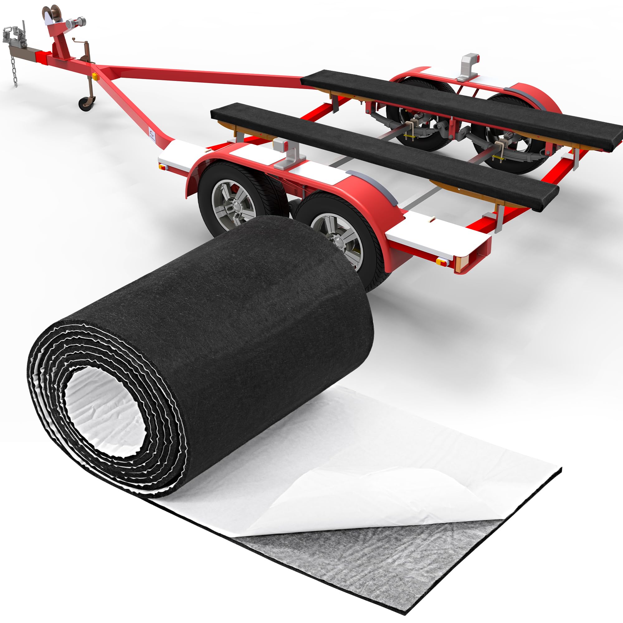 HOMBYS 2 Rolls Boat Trailer Bunk Carpet with Backside Adhesive 13ft x ...