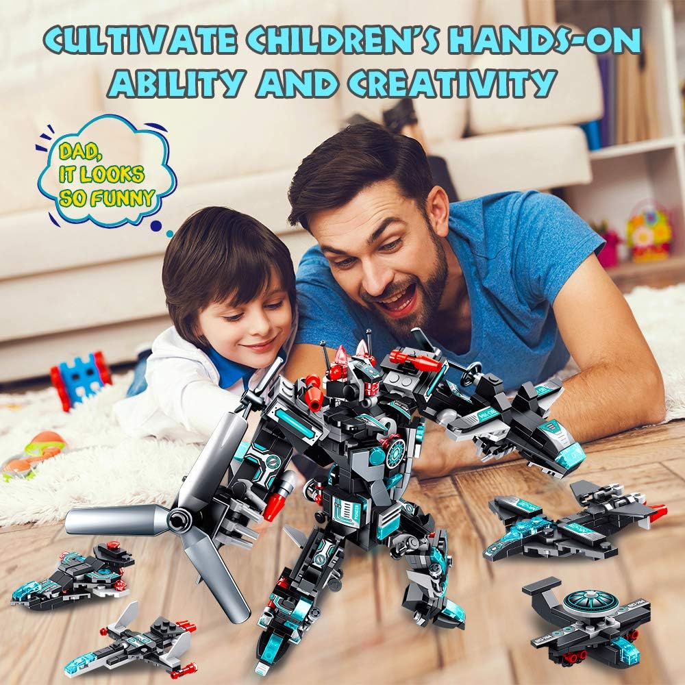 VATOS Robot Building Toys, 577 PCS Construction Toys 25-in-1 STEM ...