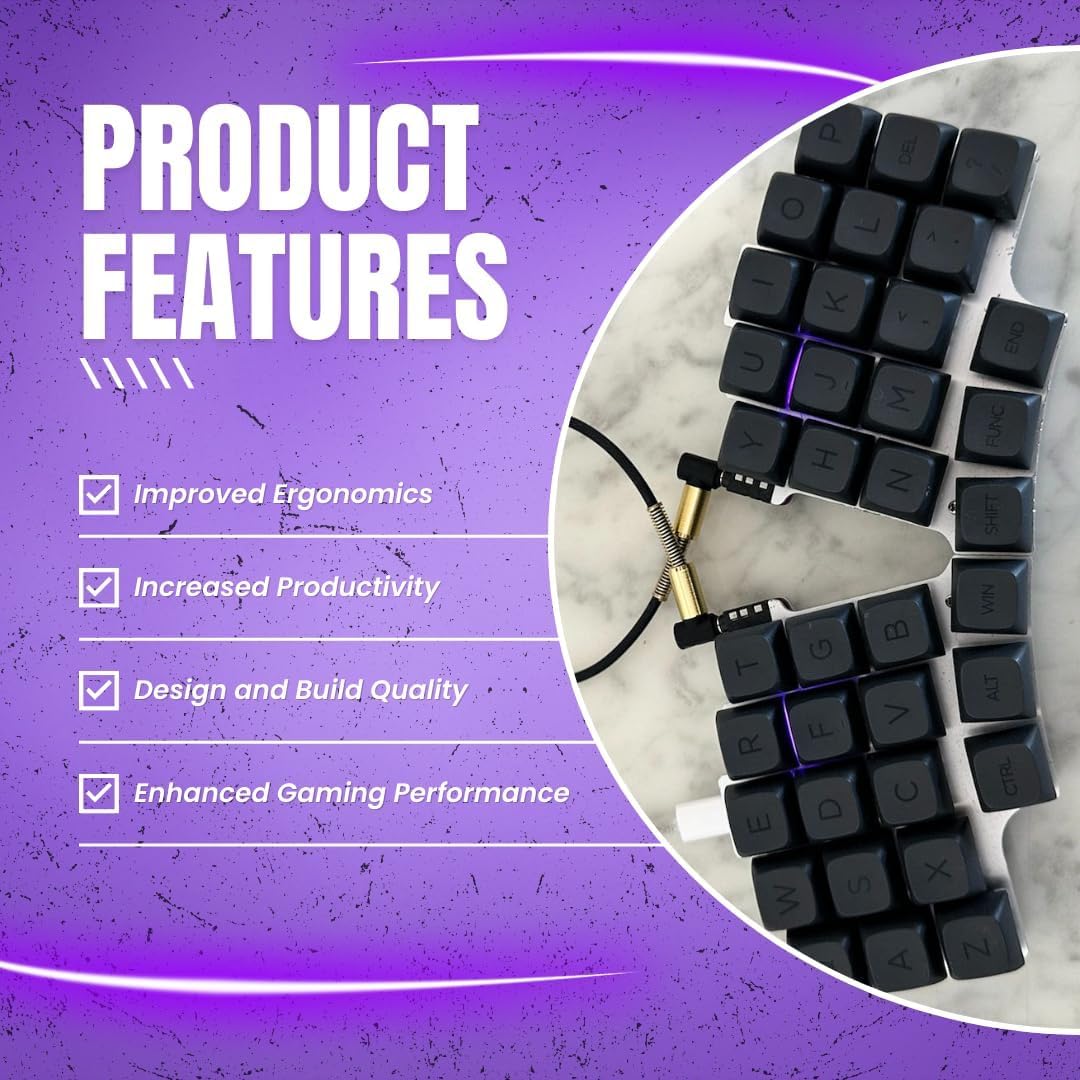 Mua Split Ergonomic Mechanical Keyboard, Powered by QMK, MX Switch ...